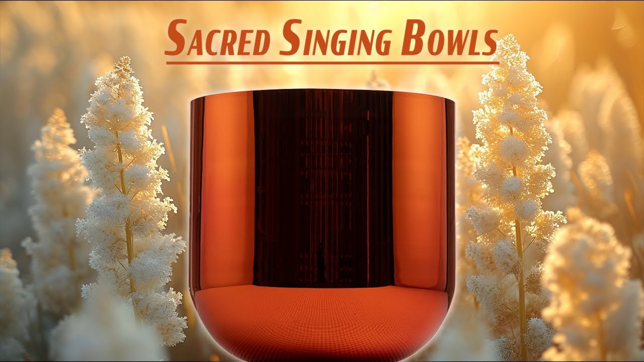 Metallic Orange Crystal Singing Bowl | Sacred Singing Bowls - YouTube