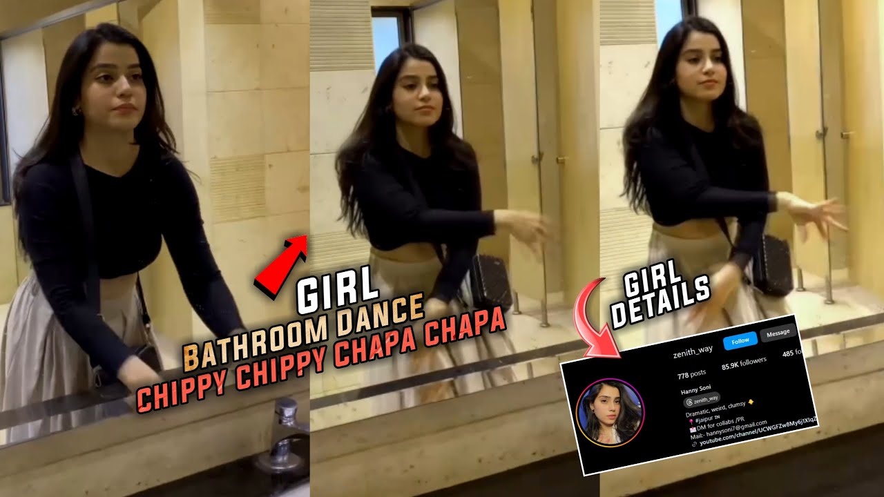Washroom Girl Dance chipi chipi chapa chapa Song | Viral Girl Dance ...