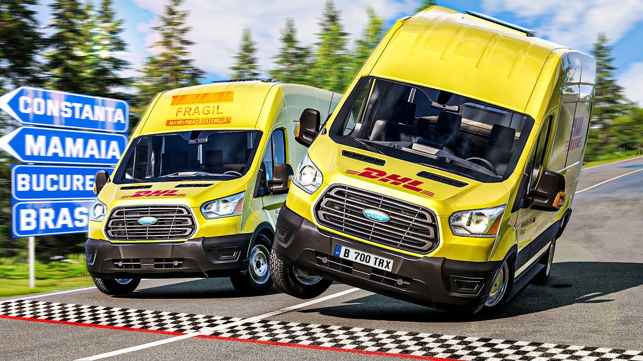 ATENTIE! Colet FRAGIL! Cursa DHL in BeamNG.Drive - YouTube