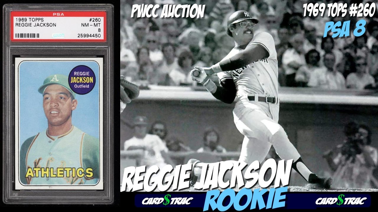 1969 Reggie Jackson rookie cards Topps #260 for sale; graded PSA - YouTube