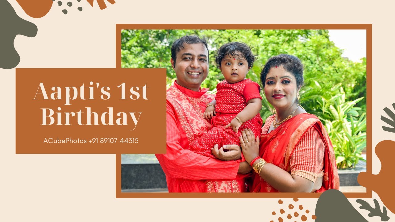Aapti's First Birthday || ACubePhotos || Baby Event Photography || 2024 ...