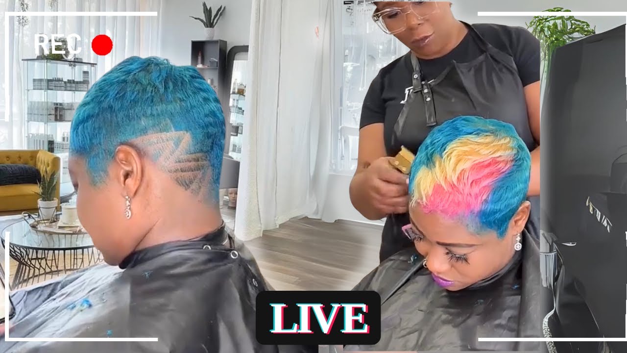 Tiktok live Part 2. | Pixie Cut Tutorial - YouTube