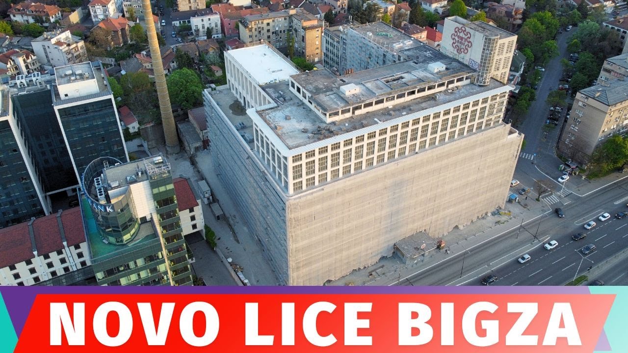NOVA FASADA BIGZ ZGRADE SE POJAVLJUJE ISPOD SKELA - YouTube