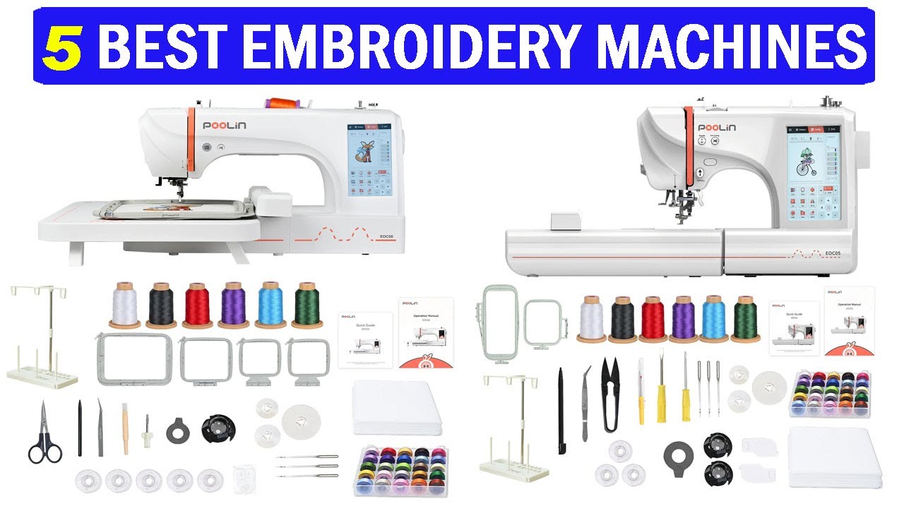 New Best Embroidery Machines | Top 5 Best Sewing & Embroidery Machine ...