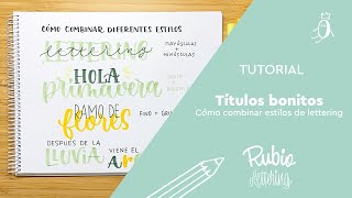 Tutorial Títulos bonitos. Combinar estilos de lettering... | Doovi