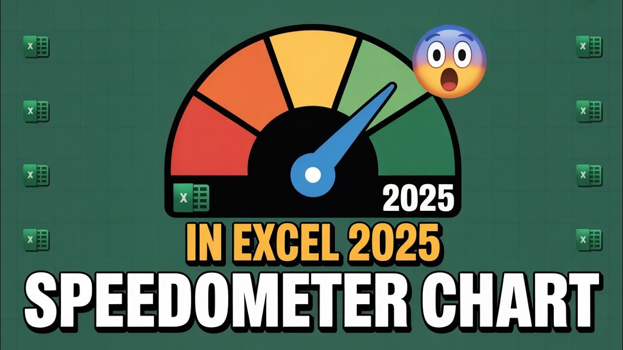 🔥 Excel Dashboard Hacks 2025: Visualize Data With Speedometer Chart (No ...