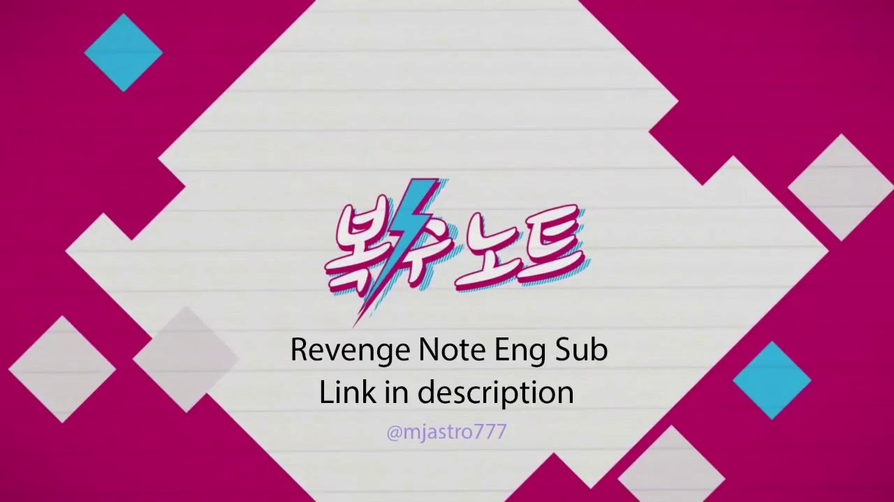 복수노트 Revenge Note Full Episode - YouTube