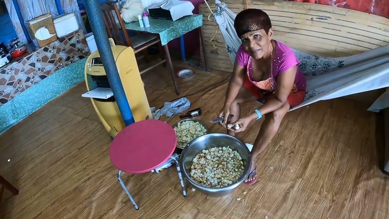 Lunch by shanty , debe market & beach in one day with aunty Emma. - YouTube