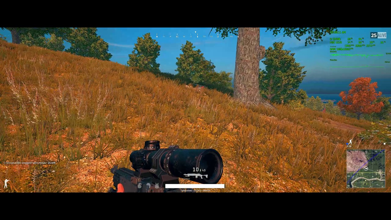 First Mk14 EBR Kill PUBG i7 6700k MSI 1080ti Lightning - YouTube