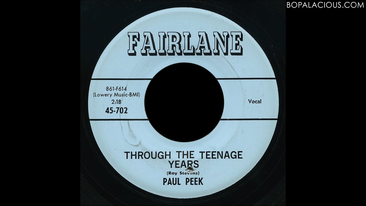 Paul Peek - Through The Teenage Years - Fairlane - YouTube