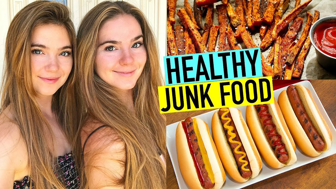 DIY JUNK FOOD MADE HEALTHY - Nina and Randa - YouTube
