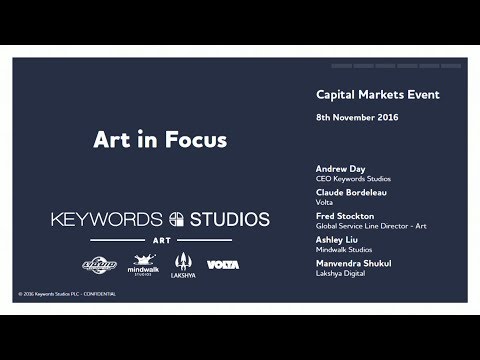 Keywords Studios Capital Markets Event November 2016