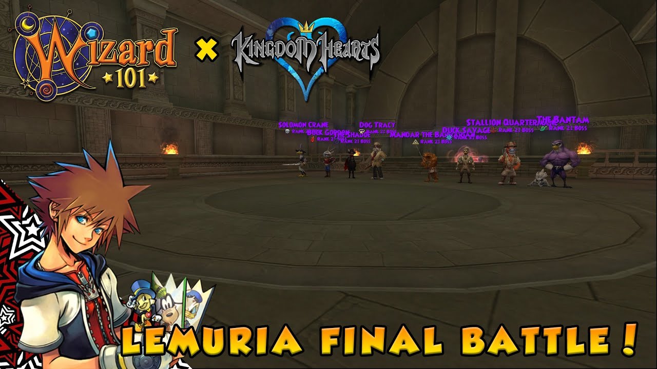 [Wizard101] Lemuria Final Boss Battle | Kingdom Hearts Style - YouTube