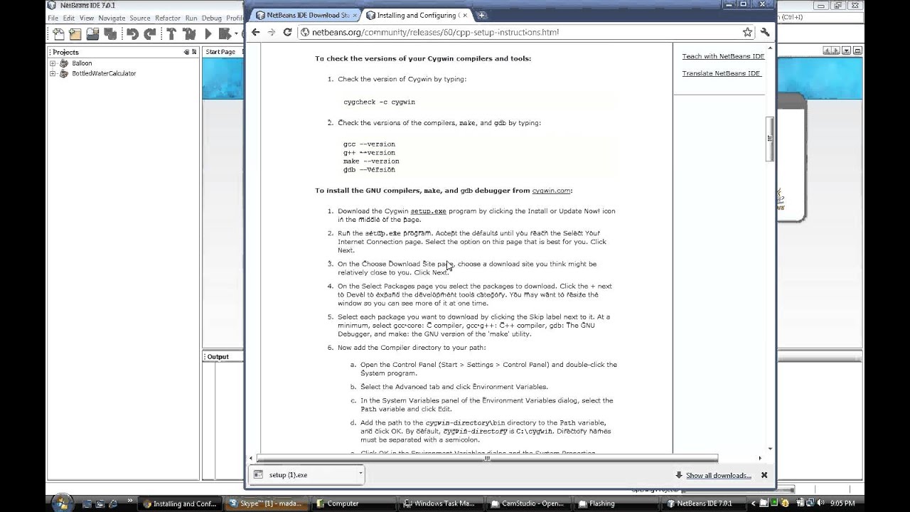 C++ on Netbeans [Configuring Cygwin] - YouTube