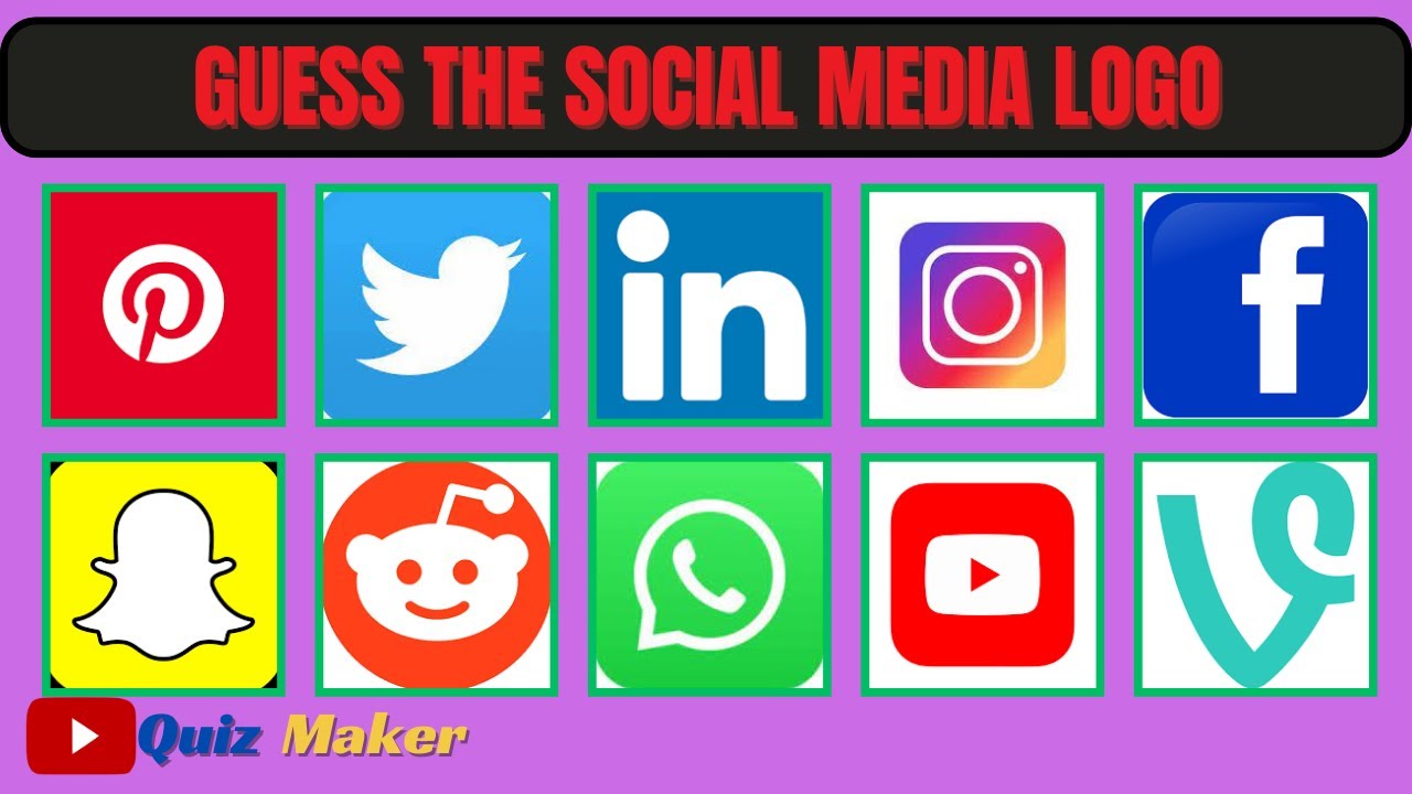 Guess the Social Media Logo Name | Social Media Platform Identification ...