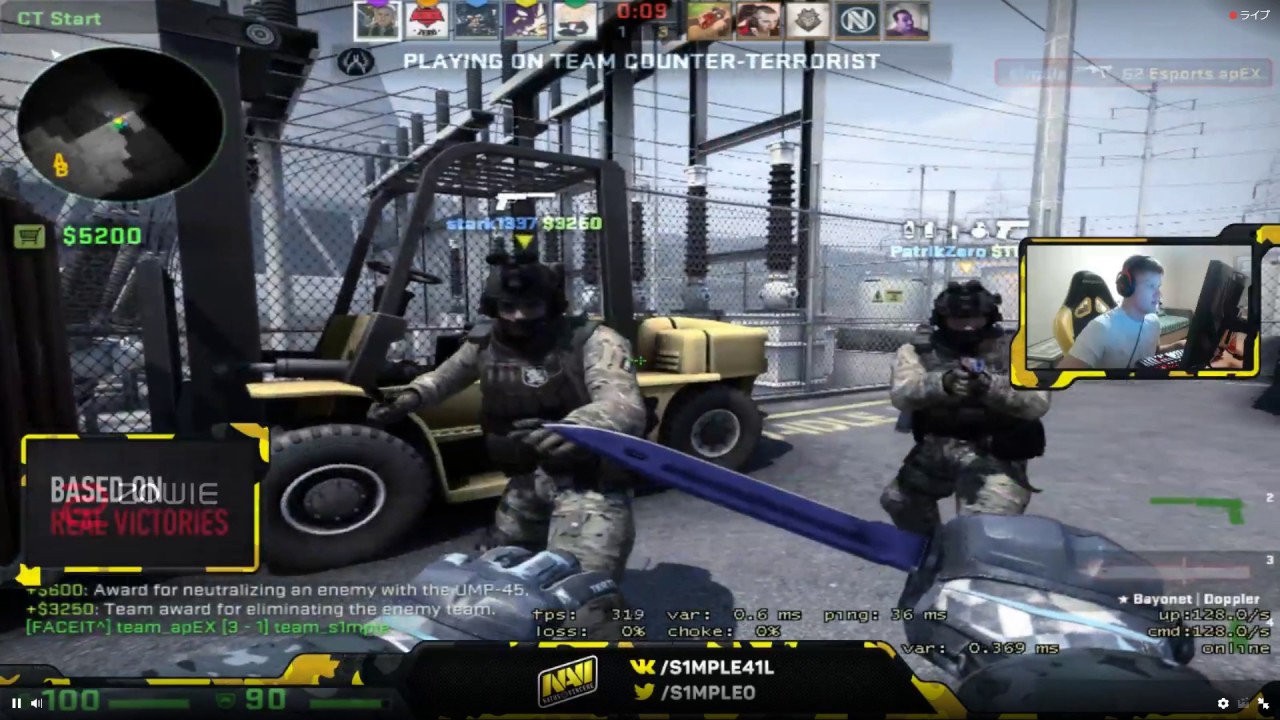 CSGO S1MPLE ESEA Rank S Nuke - YouTube