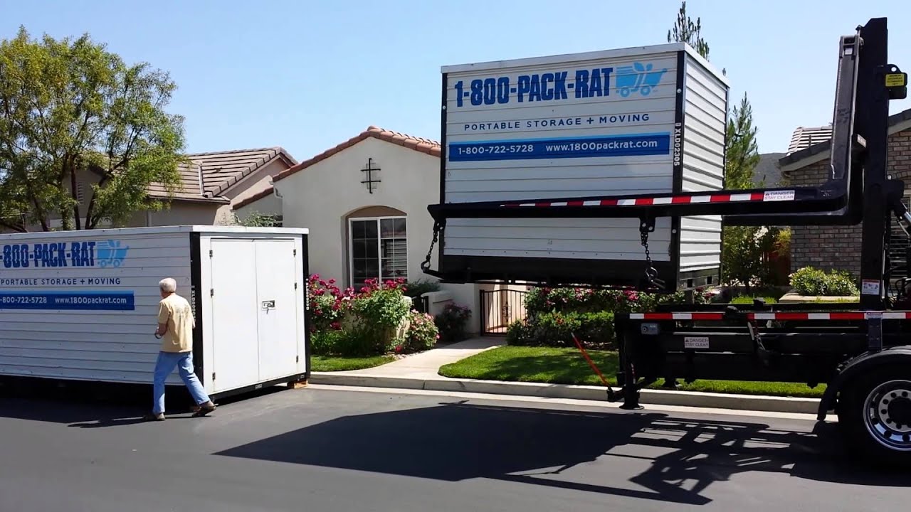 Picking up an empty 8×8×8ft container - YouTube