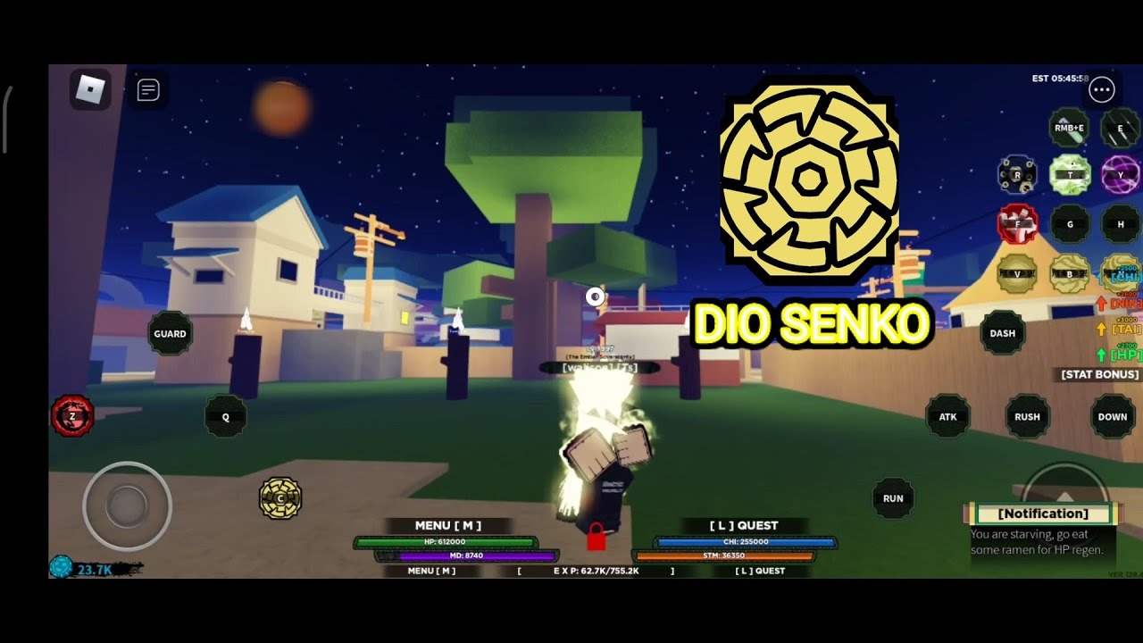 Testei a genkai Dio senko!! Esta Boa? Roblox Shindo Life. - YouTube