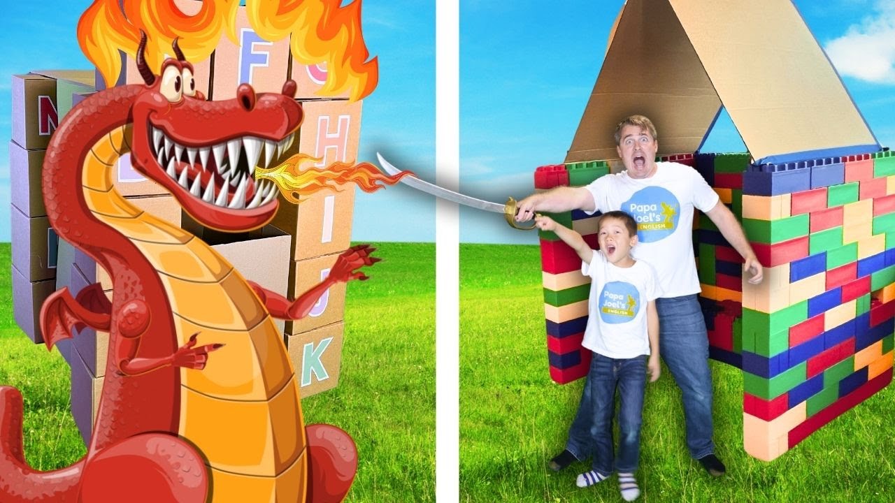 Baby King Builds Playhouses to Escape DRAGON! | Pretend Play by Papa ...