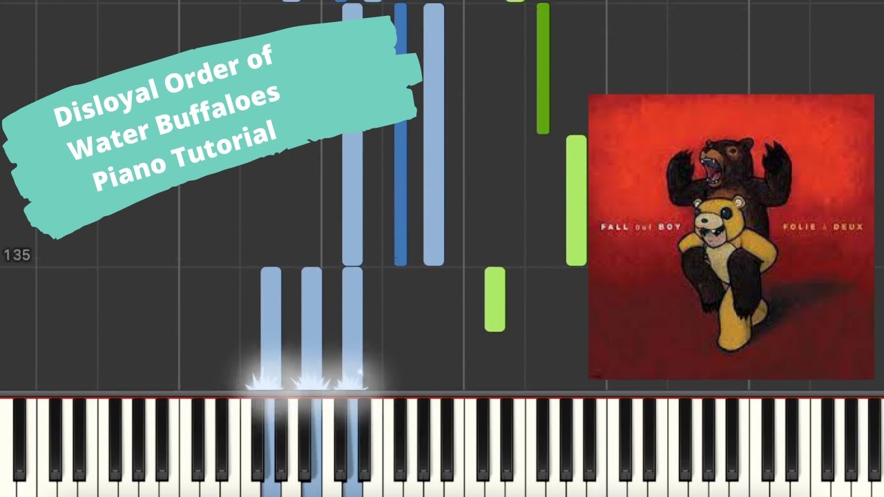 Disloyal Order of Water Buffaloes - Fall Out Boy Piano Tutorial - YouTube