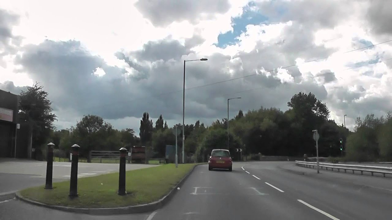 Driving Along Bromyard Road A44 & Tudor Way, Worcester, Worcestershire ...