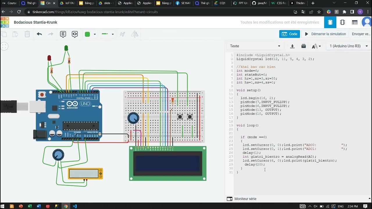 Arduino - Đọc giá trị biến trở và ghi lên LCD - YouTube