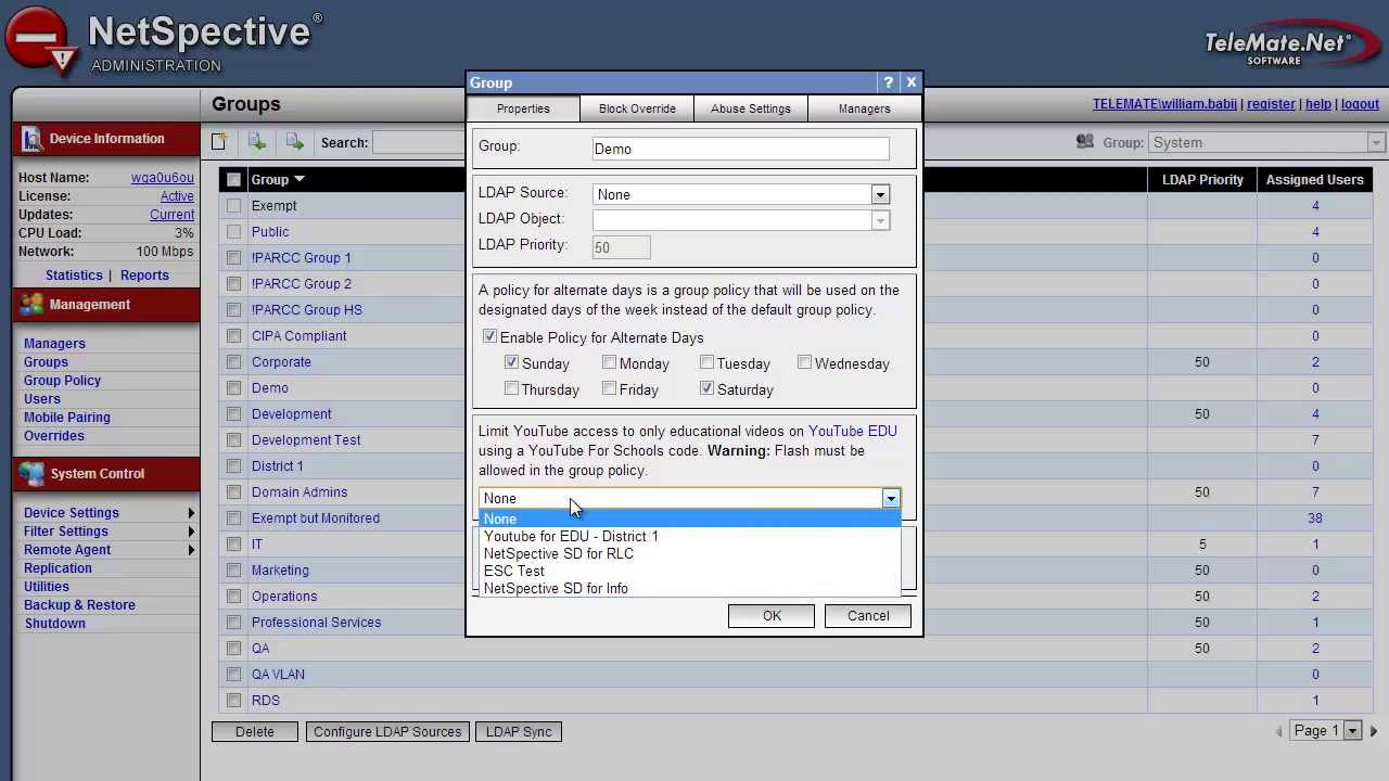 NetSpective LDAP Users, Groups, and Manager Integration - YouTube