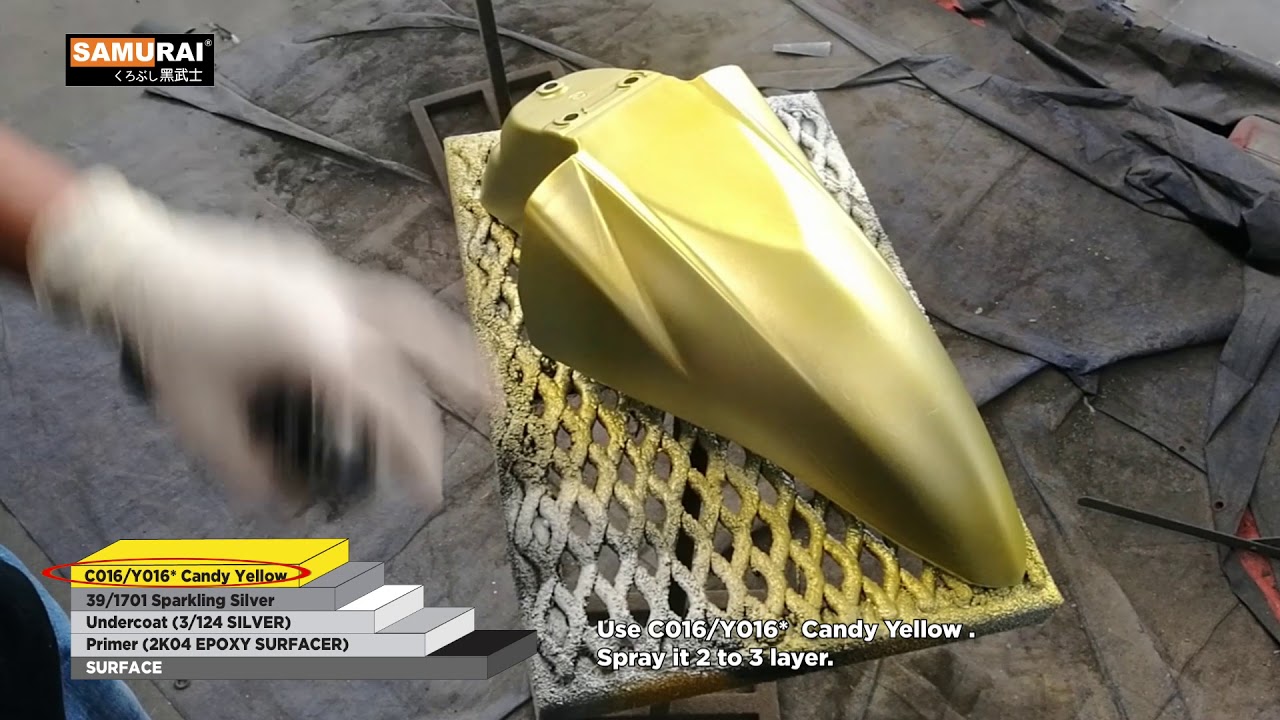 Candy Yellow - Samurai Paint - YouTube