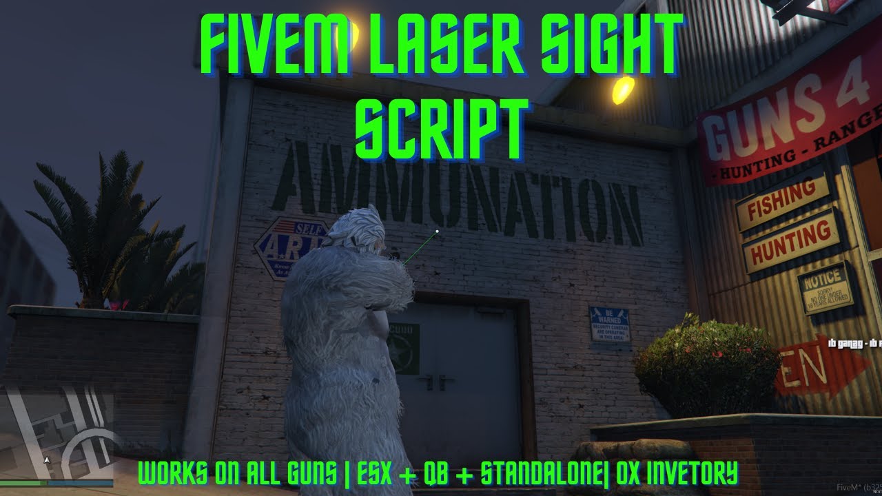FiveM Laser Sight Script | Works on ALL Guns | ESX + QB + OX Inventory ...
