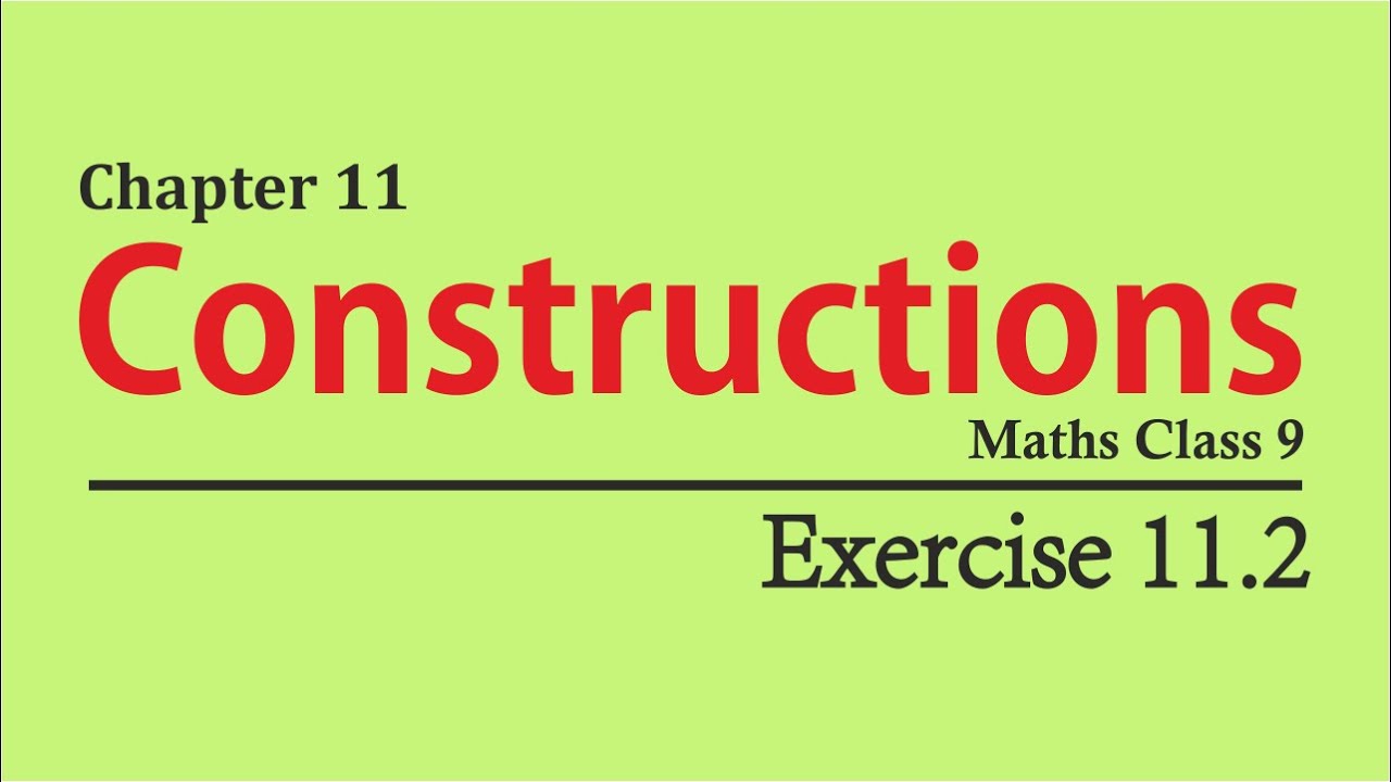 CBSE NCERT Solutions for Class 9 Maths Chapter 11 Exercise 11.2 - YouTube