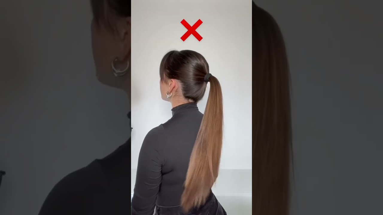 Stop doing this ponytail 🙅🏻‍♀️ #ponytail - YouTube