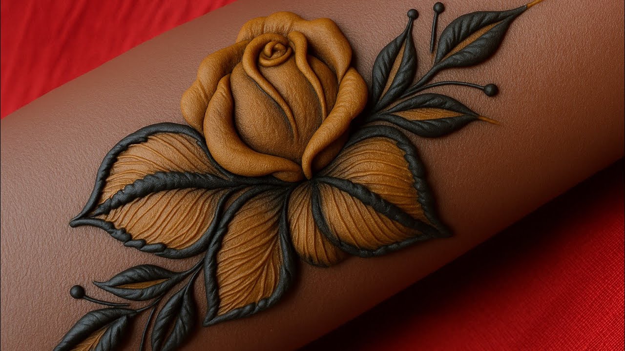 🌹 Stylish Rose Mehndi Design for Hands | Simple & Elegant Floral Mehndi ...