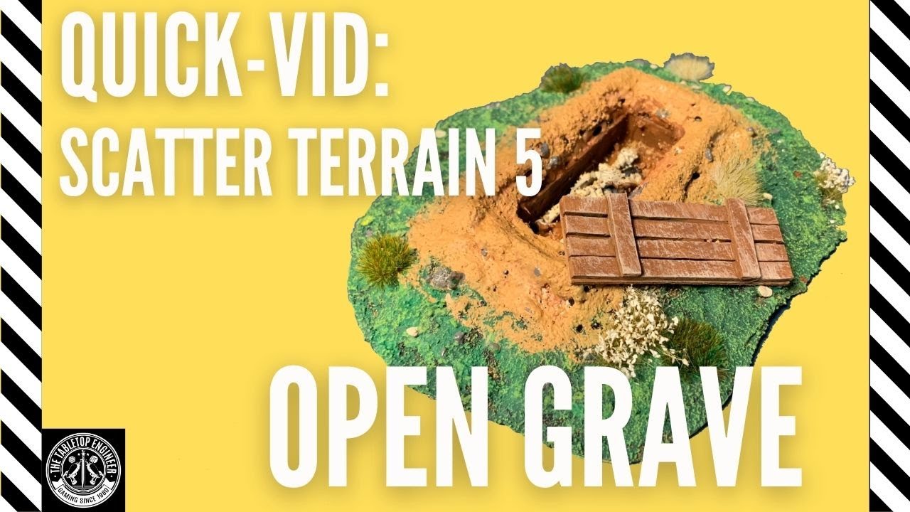 How to Make an Open Grave Scatter Terrain Piece - YouTube