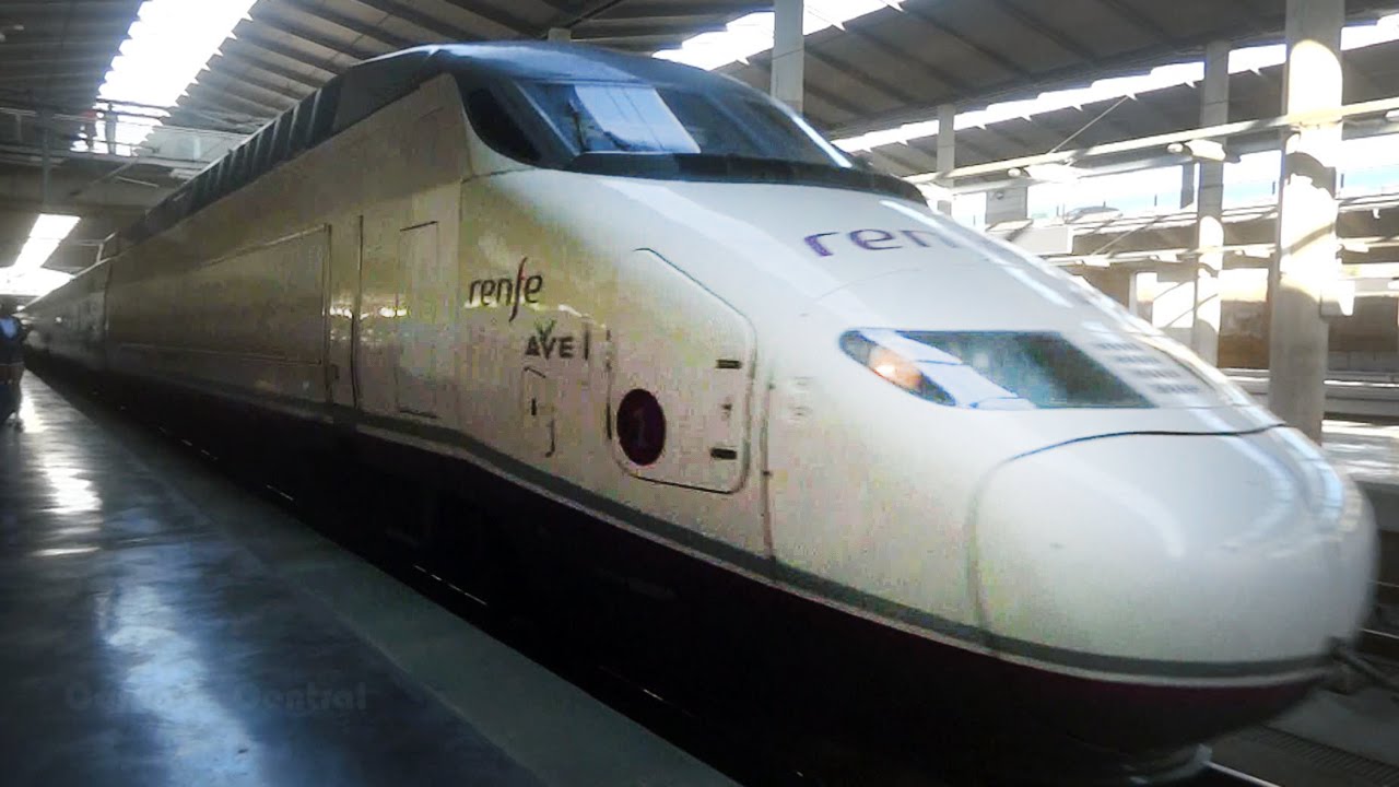 Tren AVE renfe 100 en Córdoba 2014 - YouTube