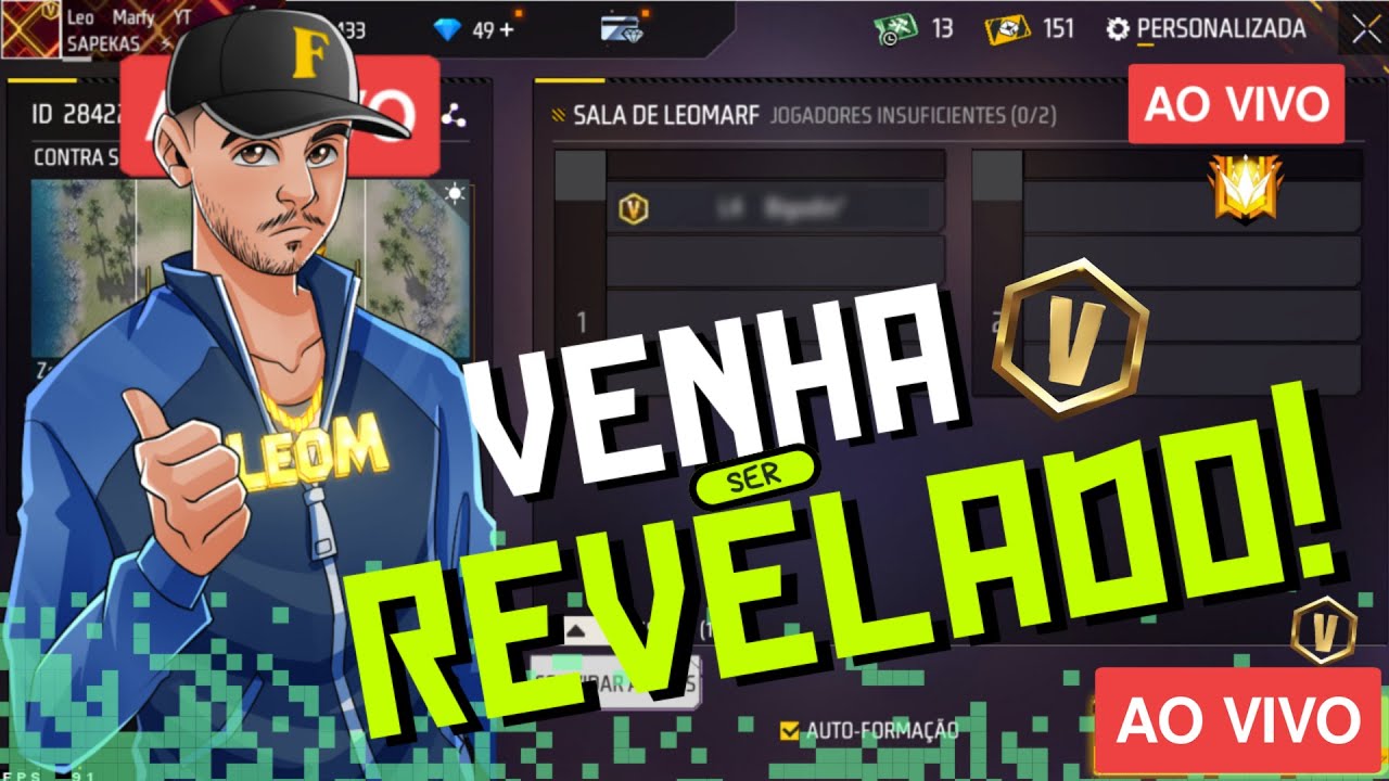 Free fire AO VIVO!! 🔴 REI DO X1 DOS CRIAS! - 4V4 REVELAÇÃO! #JUVENTUS # ...