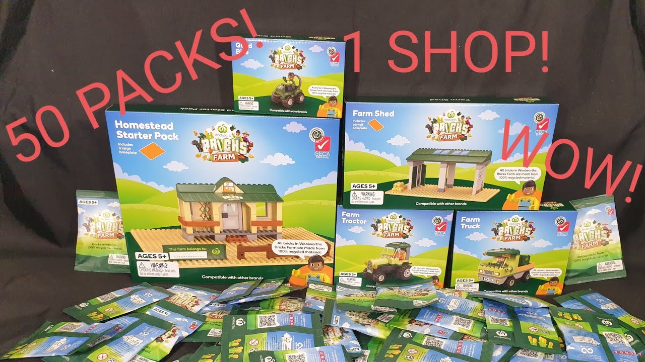 Woolworths Bricks Farm shopping promotion Tips & Information - 50 packs ...