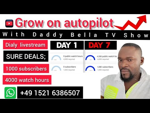 wellcome to daddy bella tv COME GROW YOUR CHANNEL 30MINS LIVE STREAM ...
