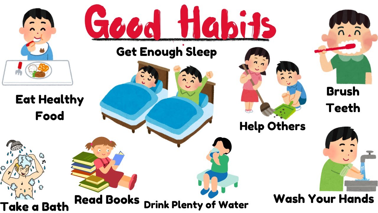 Good Habits for Kids | Good Habits | Eat Healthy Food | Good manners ...