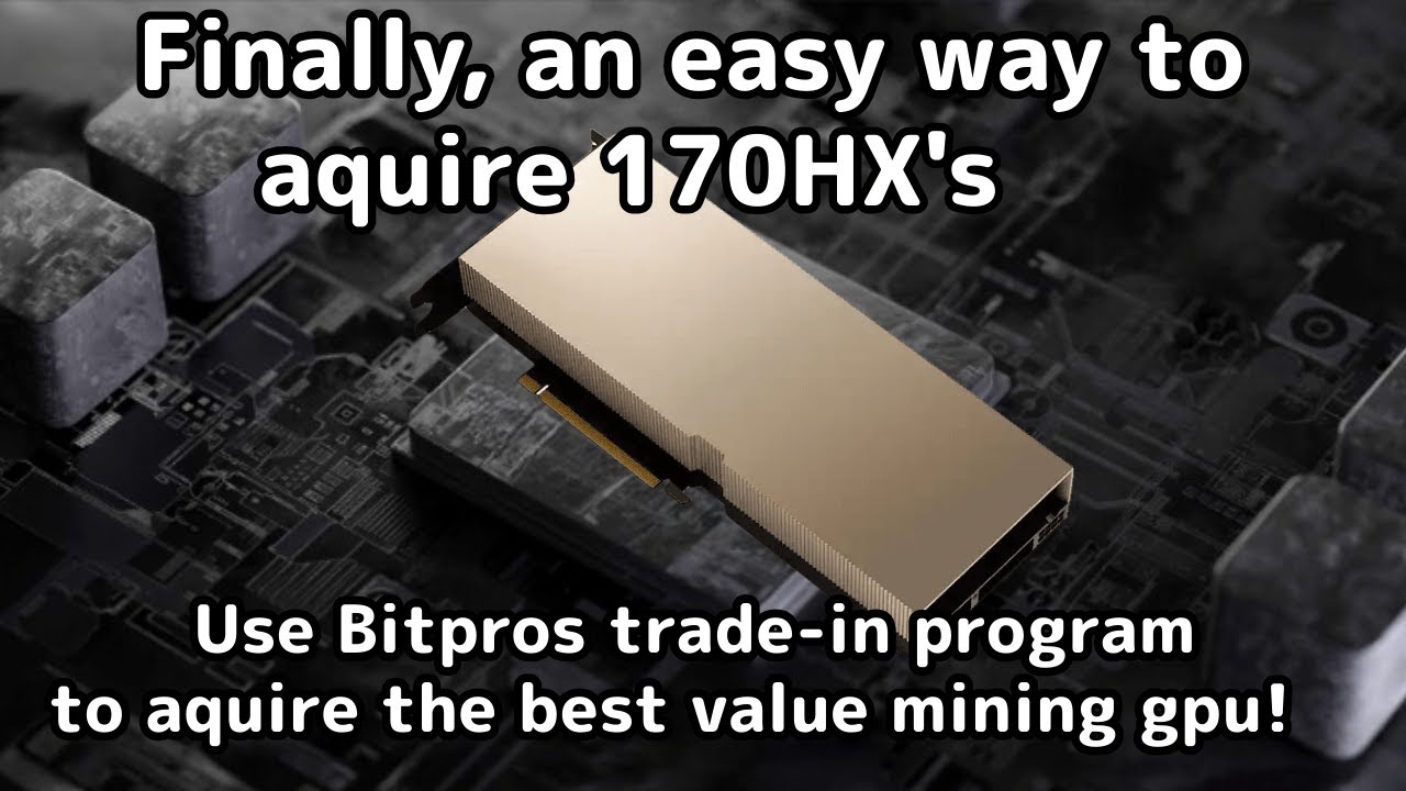 Trade in your old gpus for the best value "home mining GPU" using bitpro's trade in program ...