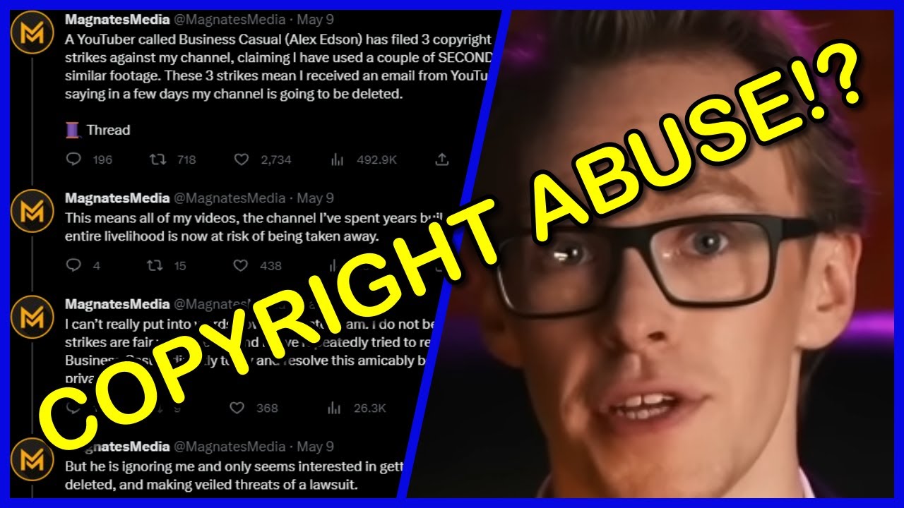 ALEX EDSON - The New Copyright Abuser(BUSINESS CASUAL DRAMA) - YouTube