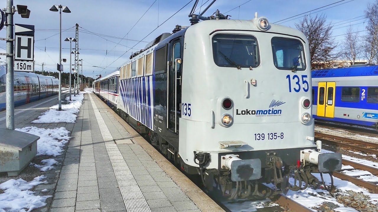 Zwei BR 139 von Lokomotion - mit TEE Wagen - als "Umleiter" im Bahnhof ...