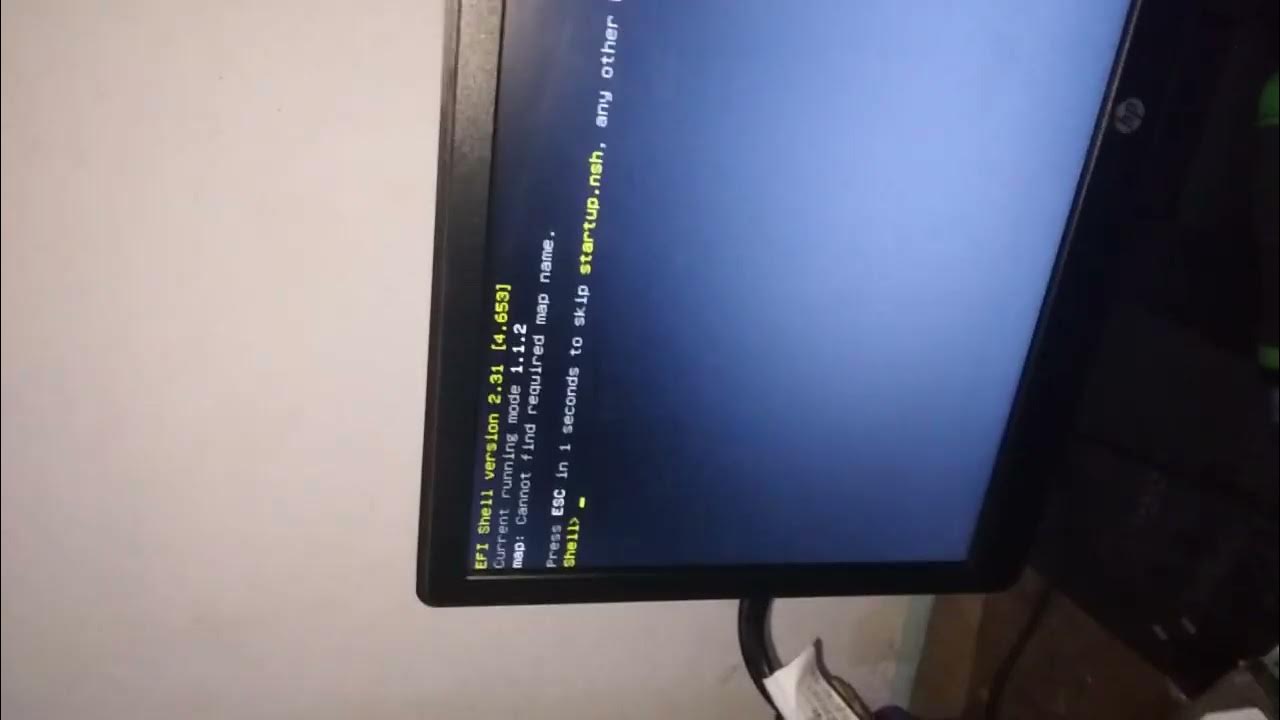 Cara mengatasi EFI Shell version 2.31/ startup.nsh - YouTube