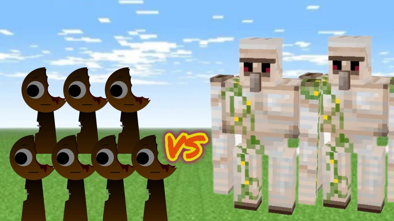 1000 HORROR SPRUNKI BRUD vs 1000 IRON GOLEM IN MINECRAFT! MINECRAFT ...