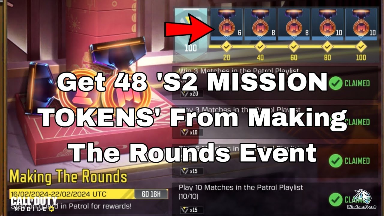 Get 48 S2 MISSION TOKENS From Making The Rounds Event Cod Mobile 2024 ...