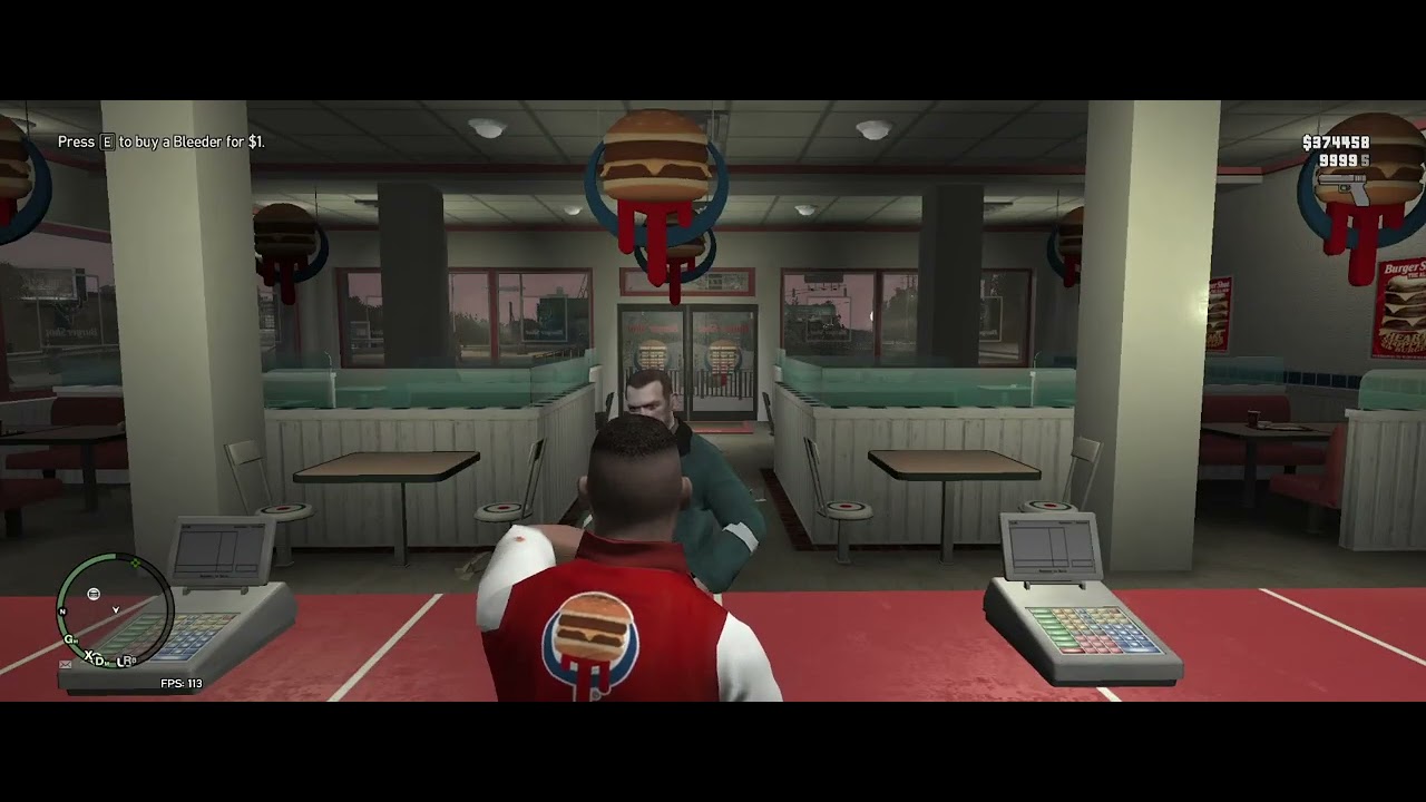 How to get a burgershot burger in GTA 4 - YouTube