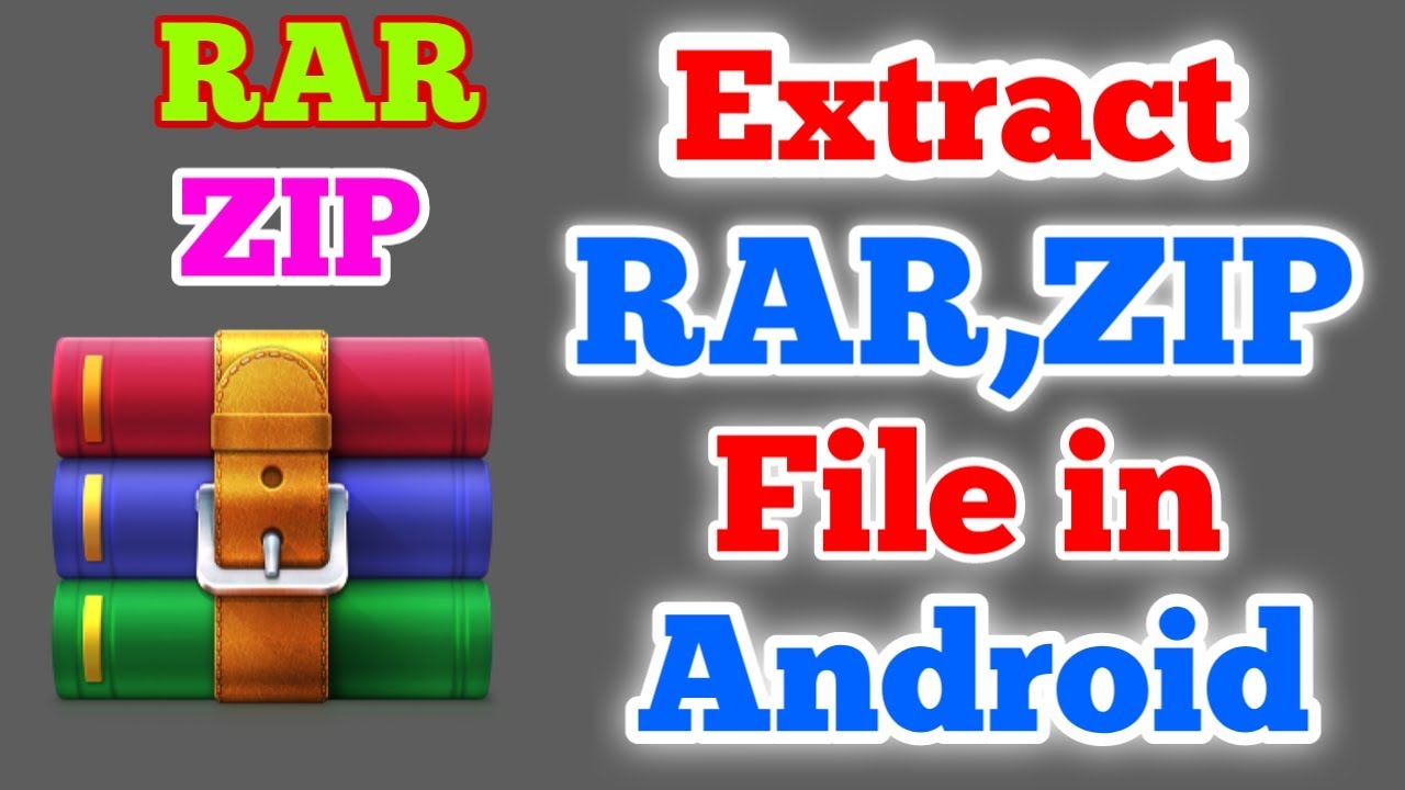 How to extract rar, zip file in Android - YouTube