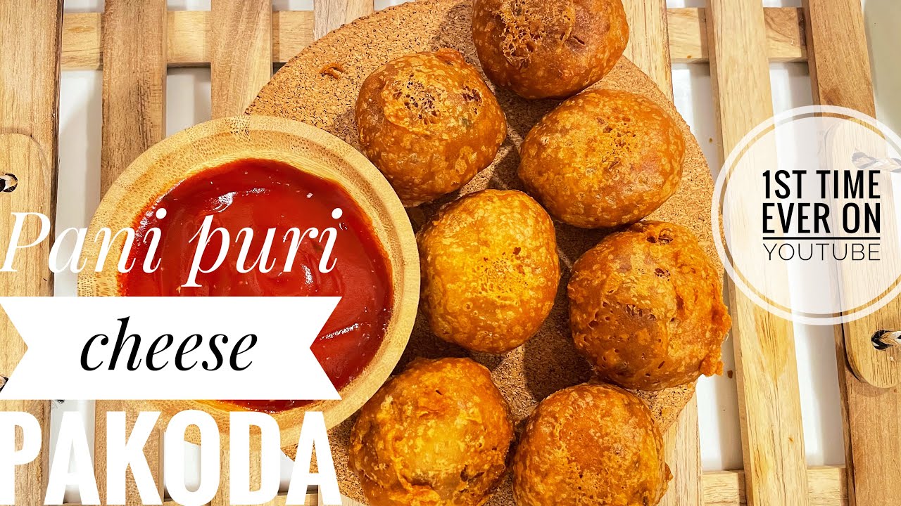 Panipuri cheese pakoda | 1st time ever on youtube | Crispy cheese ...