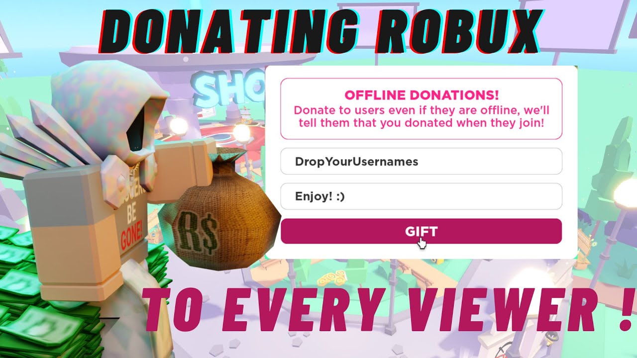 💸 🔴 DONATING ROBUX TO VIEWERS🔴💸 (PLS DONATE) - YouTube