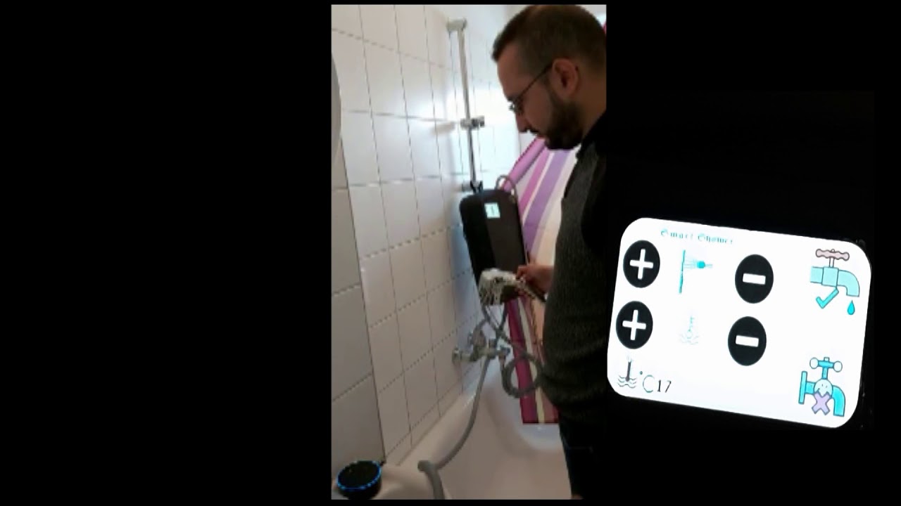 Smart Shower Works by Voice Commands ( Alexa , Okay Google) and Touch ...