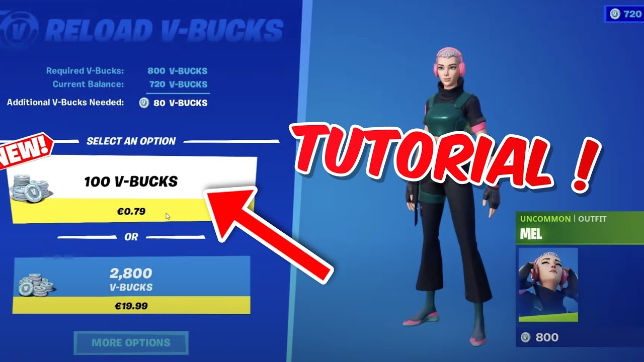How to Get Any Exact Amount Vbucks In Fortnite (TUTORIAL) - YouTube